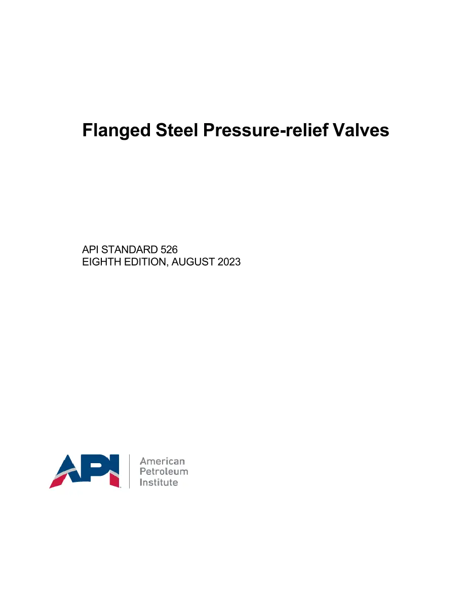 API Standard 526 Eighth Edition PDF