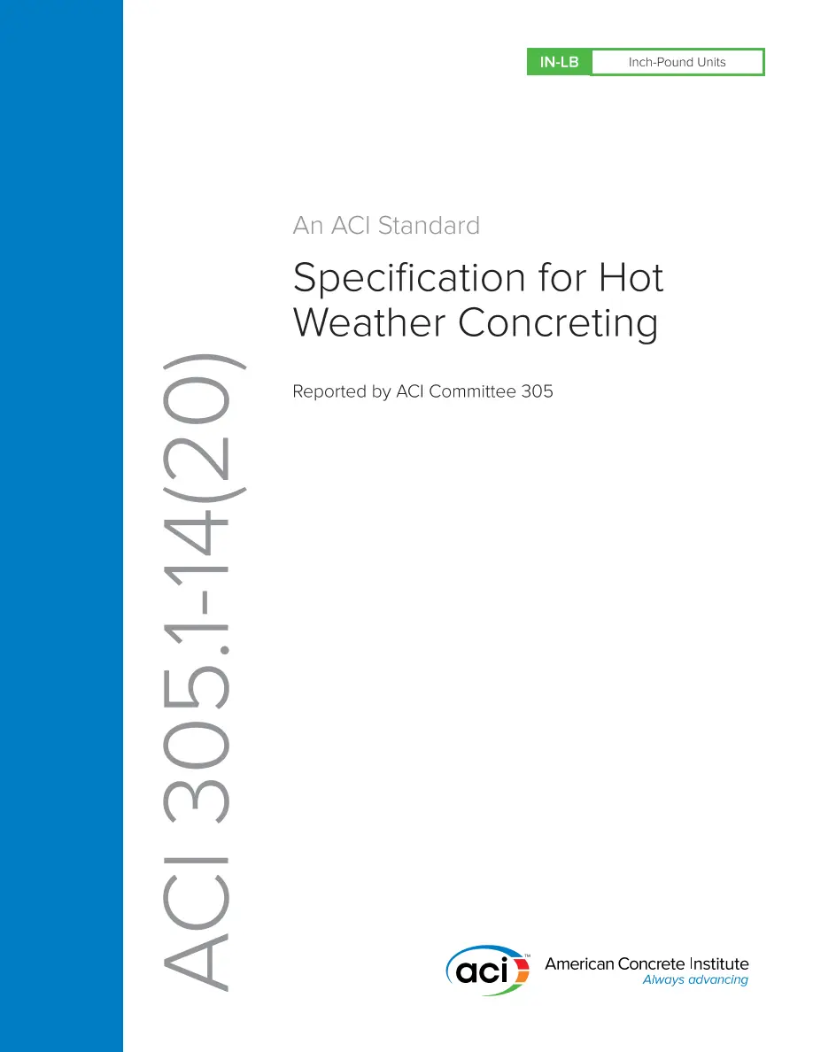 ACI 305.1-14(20) PDF
