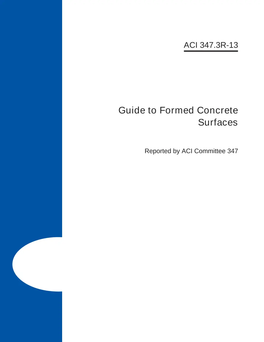 ACI 347.3R-13(21) PDF