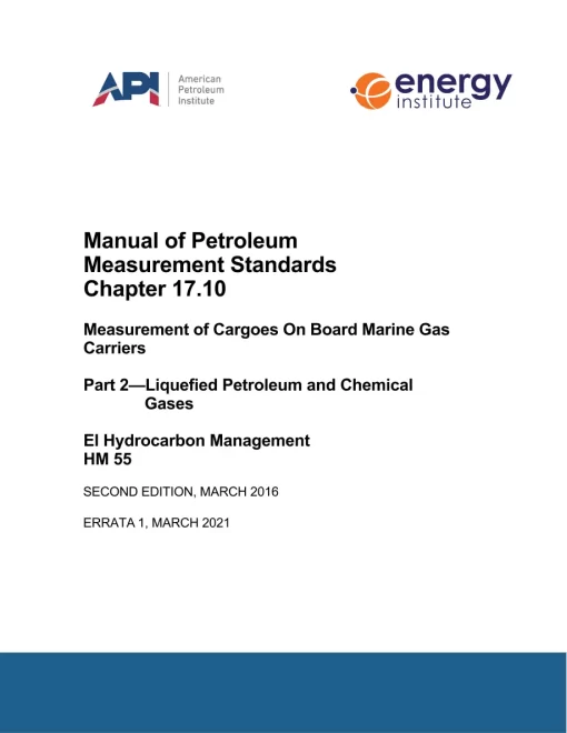 API MPMS Chapter 17.10 Part 2 Second Edition PDF