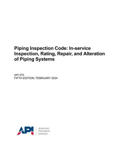 API 570 Fifth Edition PDF