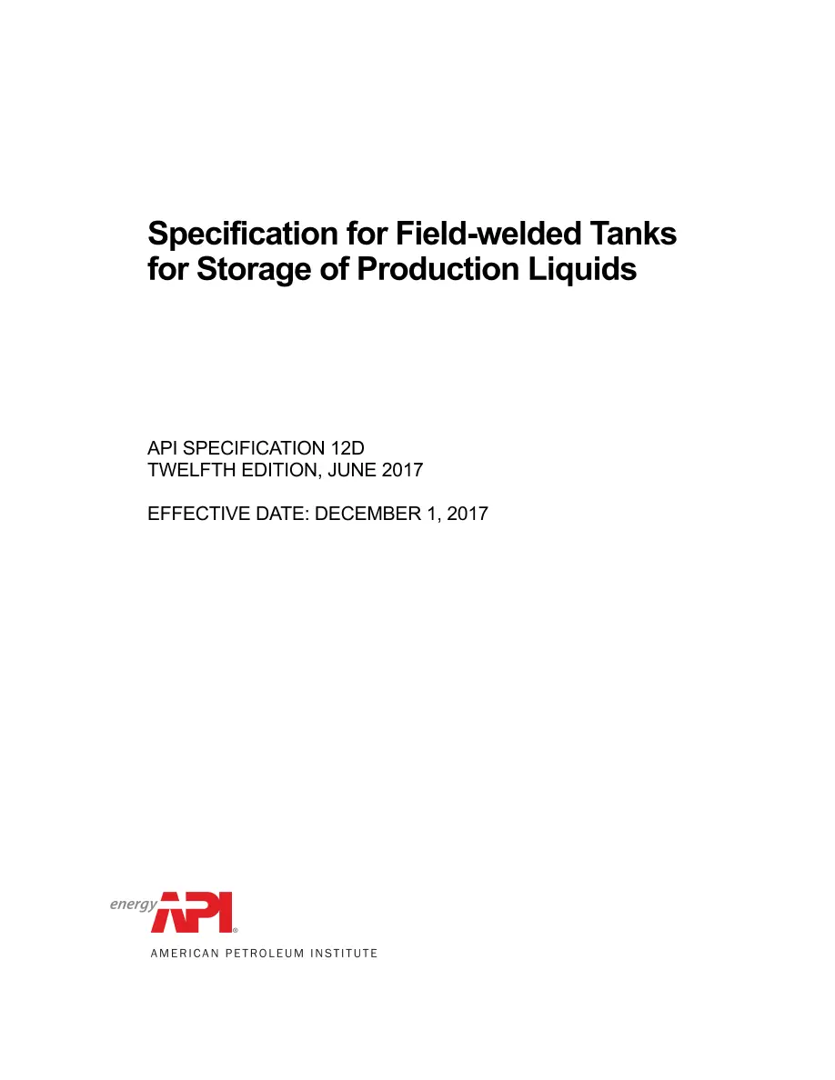 API Spec 12D PDF